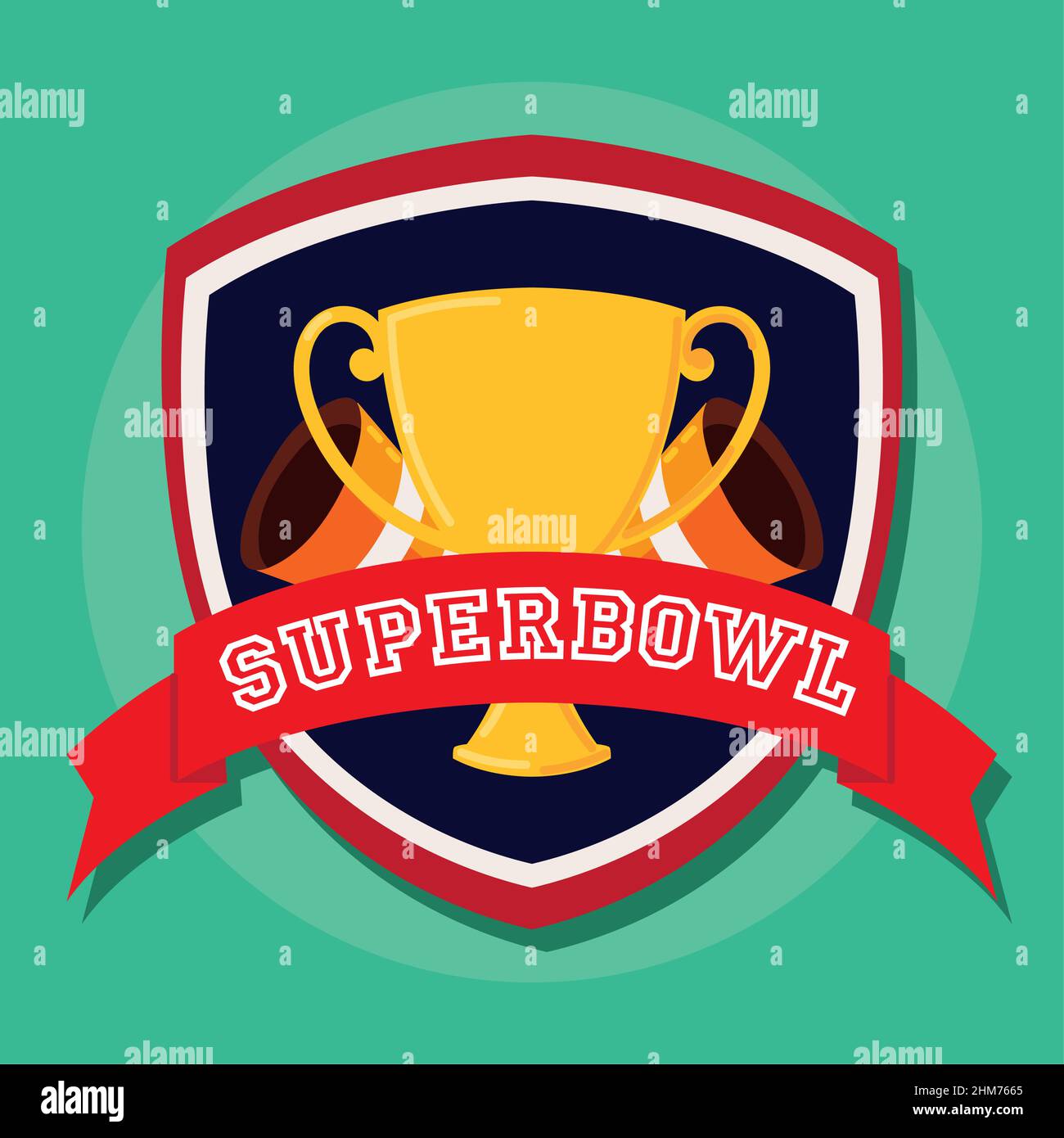 First super bowl trophy Stock Vector Images - Alamy