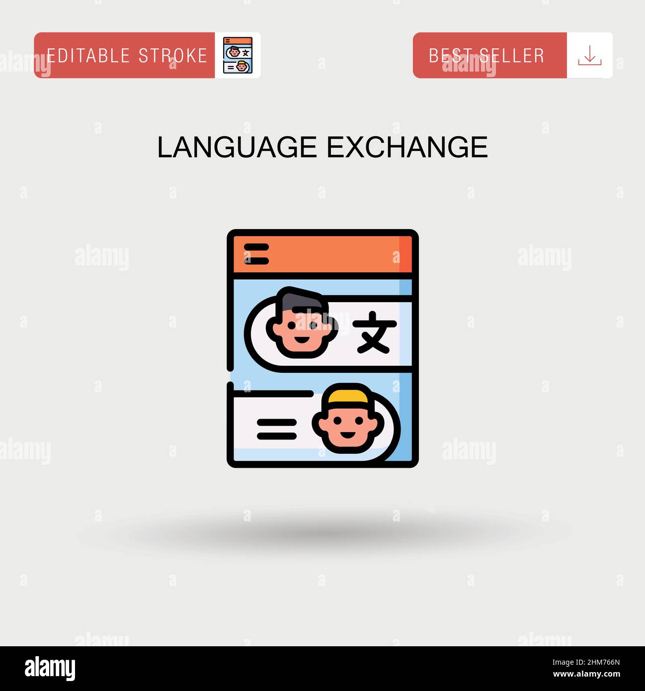 English language icon hi-res stock photography and images - Alamy