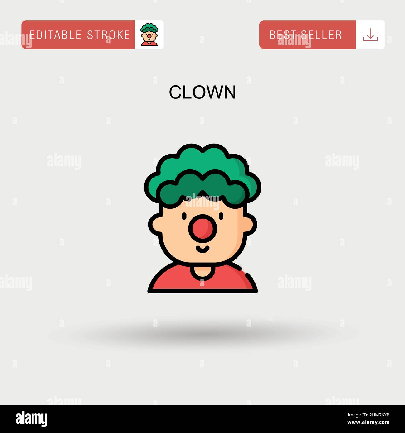 Creepy man clown face Stock Vector Images - Alamy