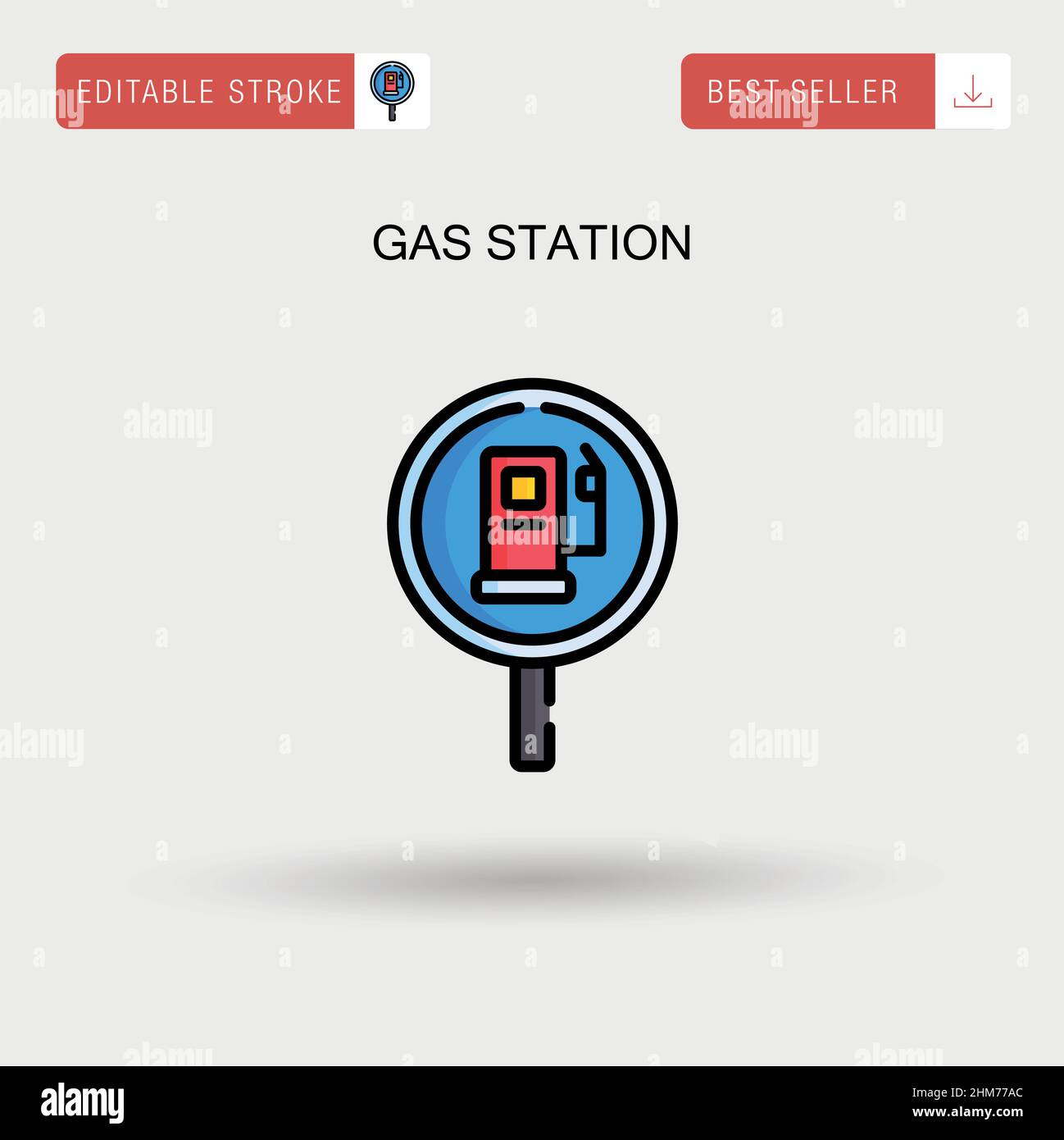 Petrol station refueling Stock Vector Images - Alamy