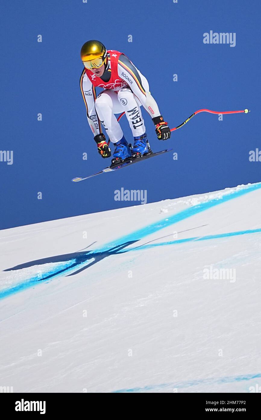 Yanqing, China. 08th Feb, 2022. Olympics, Alpine skiing, Super G, men ...