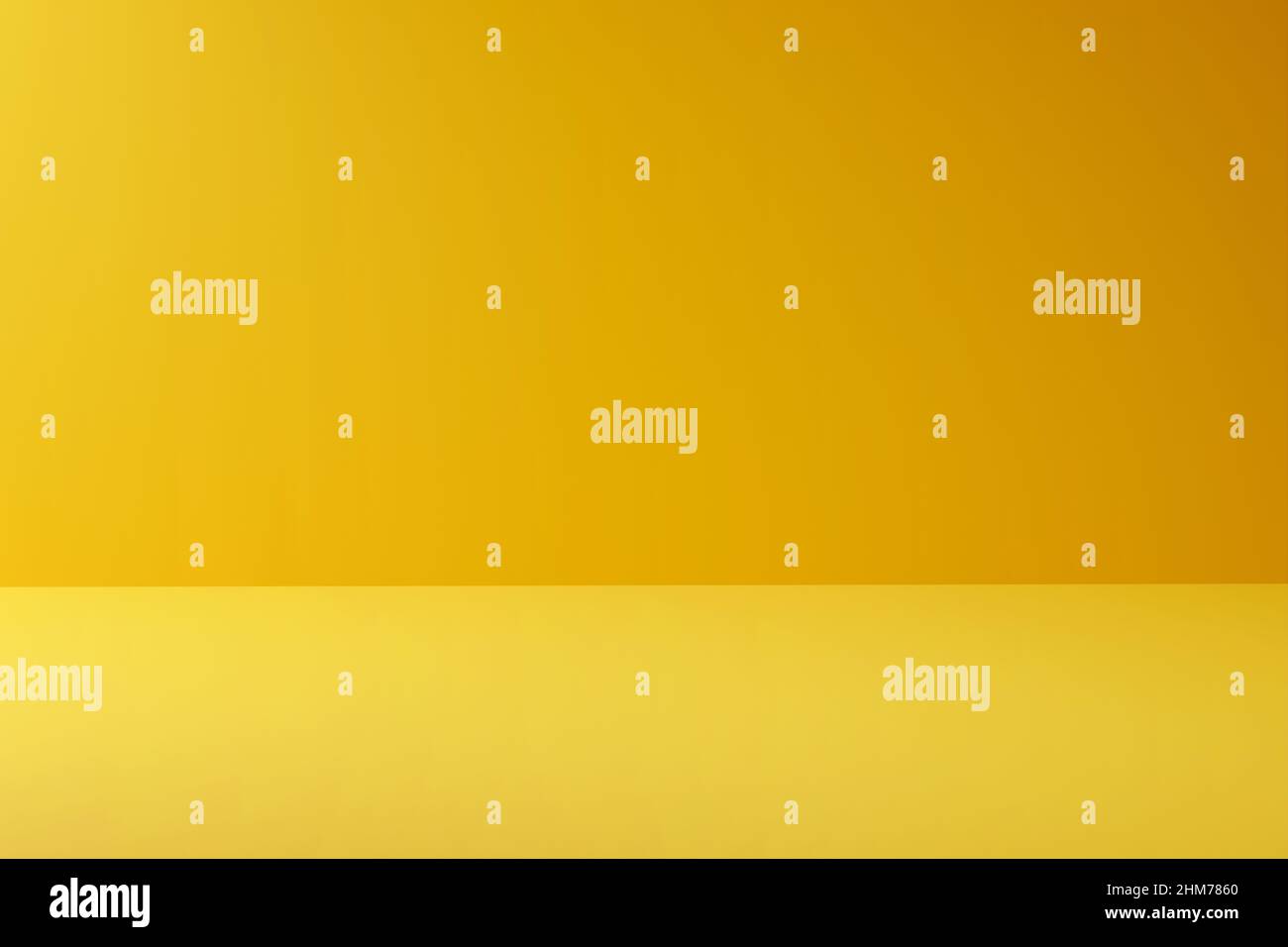 Blank yellow display background with minimal style. Blank stand for ...
