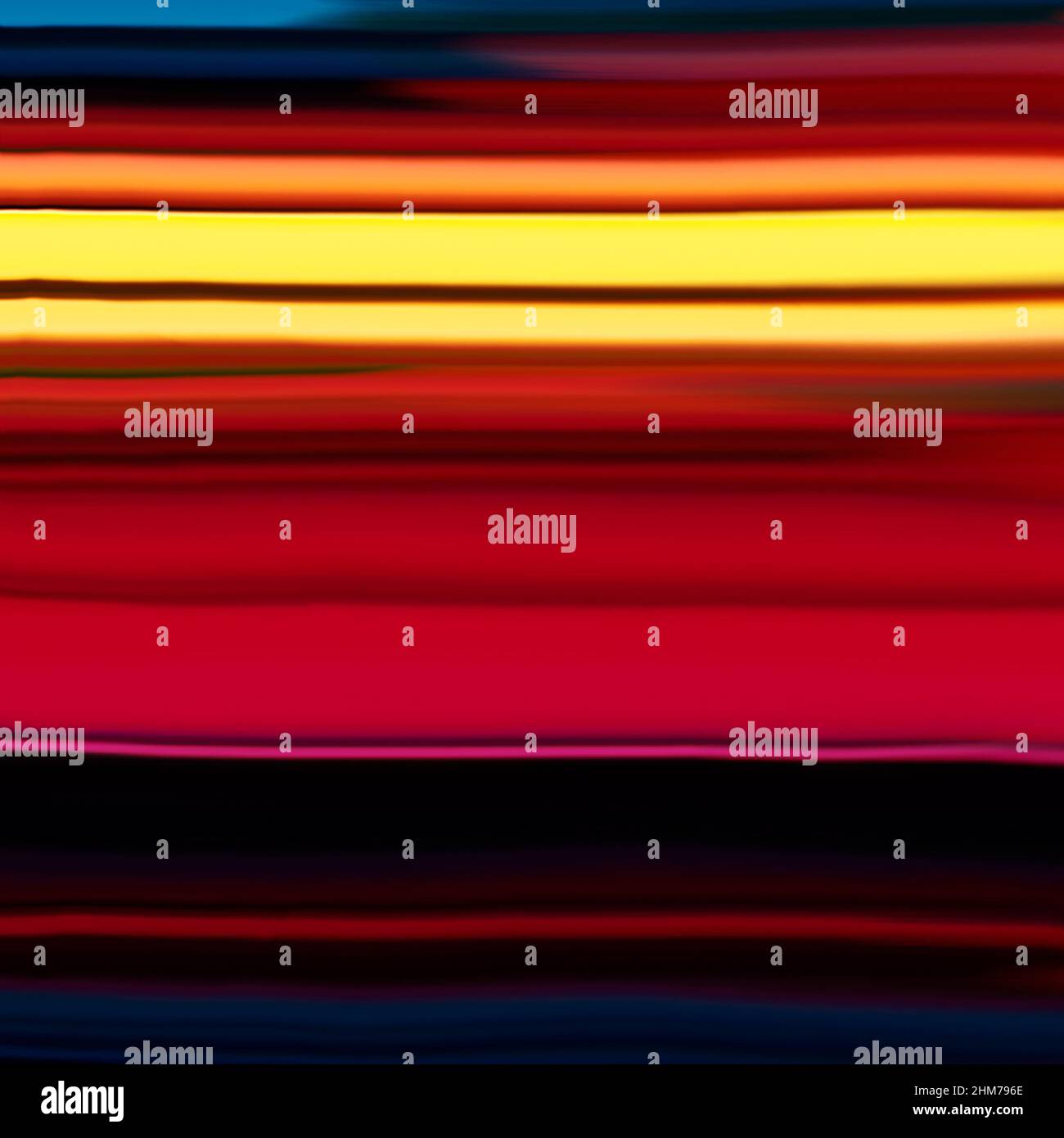 Shades of red, yellow and orange stripes dominate in this striking ...