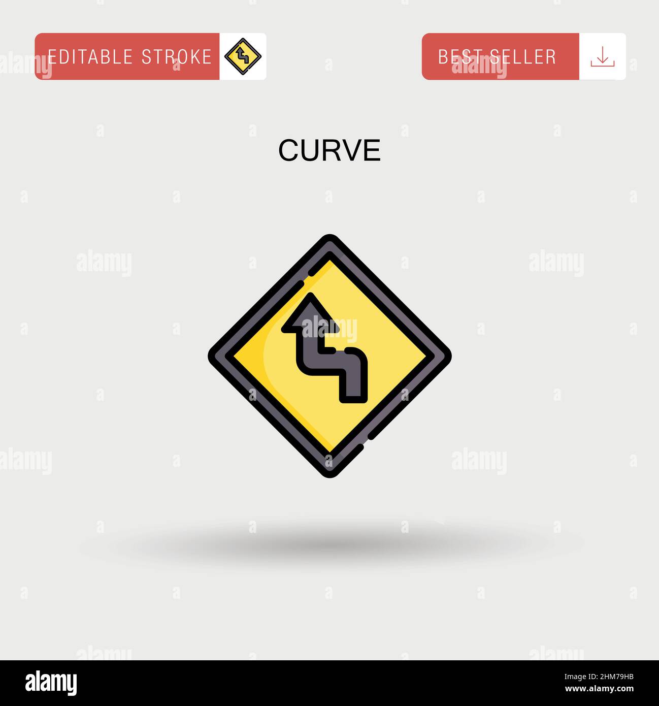 Simple curve Stock Vector Images - Alamy