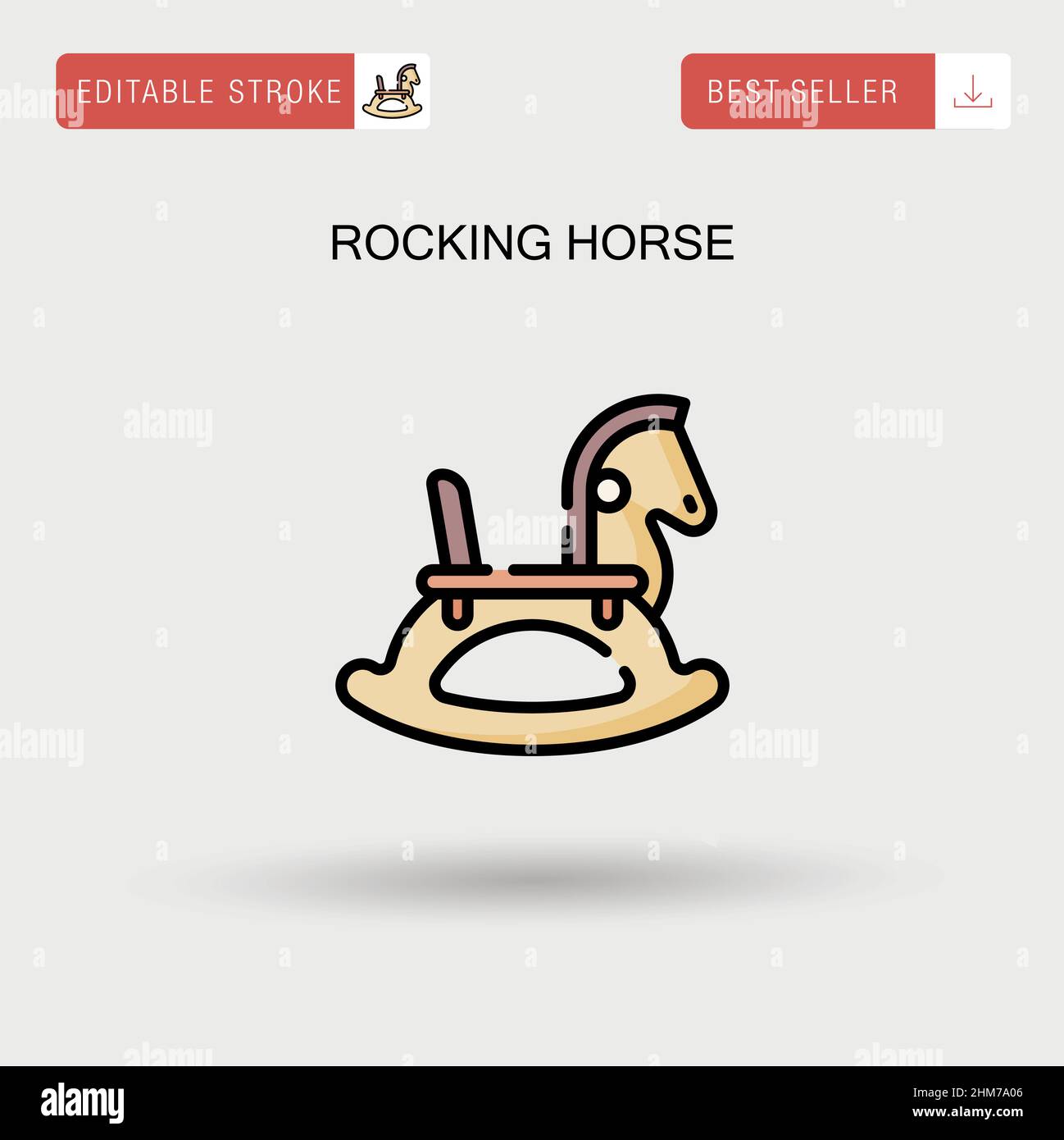 Rocking horse Stock Vector Images - Alamy