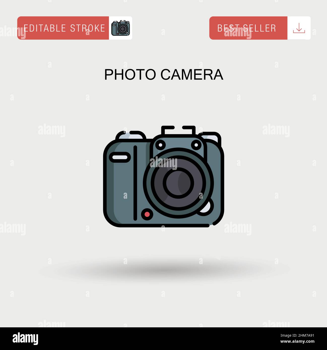 Photo camera Simple vector icon Stock Vector Image & Art - Alamy