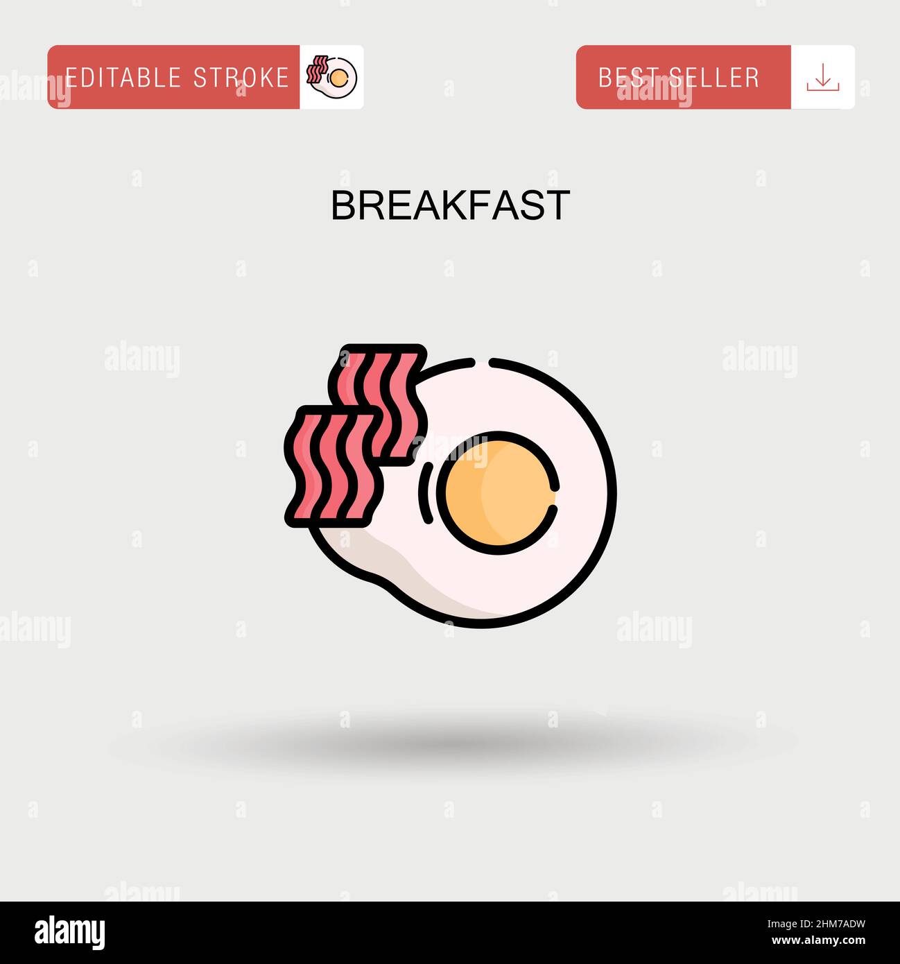 Breakfast Simple vector icon Stock Vector Image & Art - Alamy