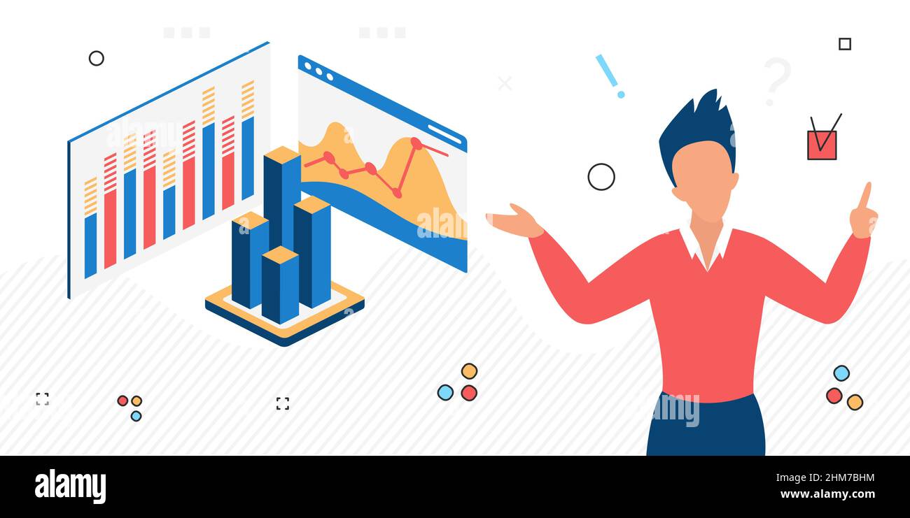 Company corporate progress performance report chart. Business audit ...