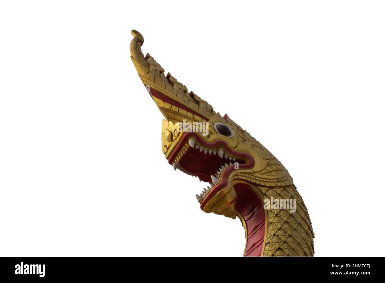 Naga Head Statue Sky background Stock Photo - Alamy
