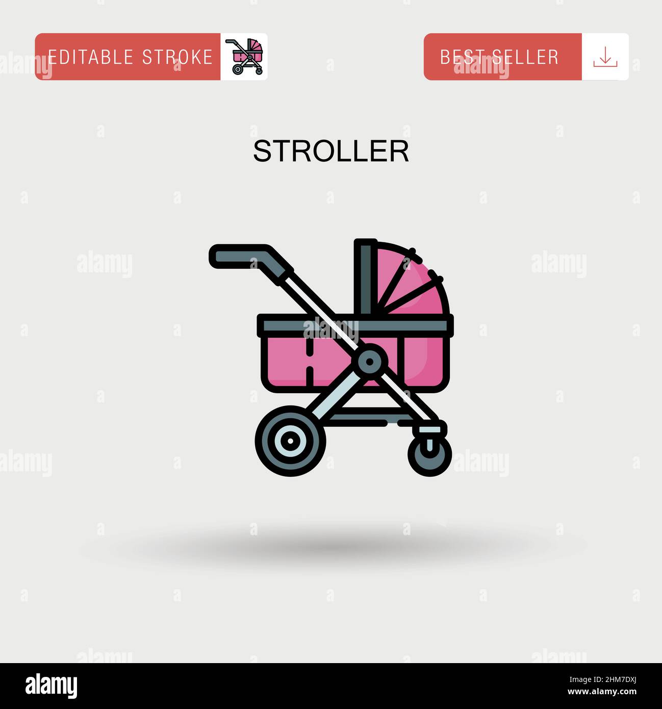 Walk trolley Stock Vector Images - Alamy