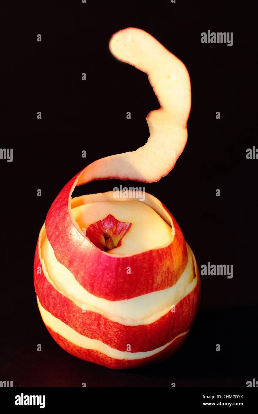 Apple peeling hi-res stock photography and images - Alamy