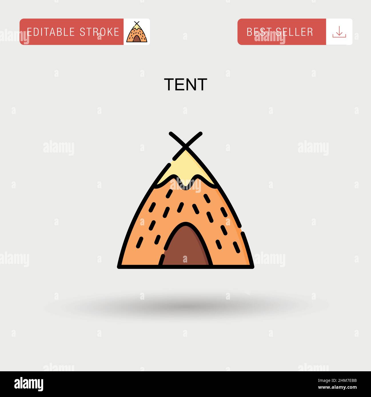 Tent Simple vector icon Stock Vector Image & Art - Alamy