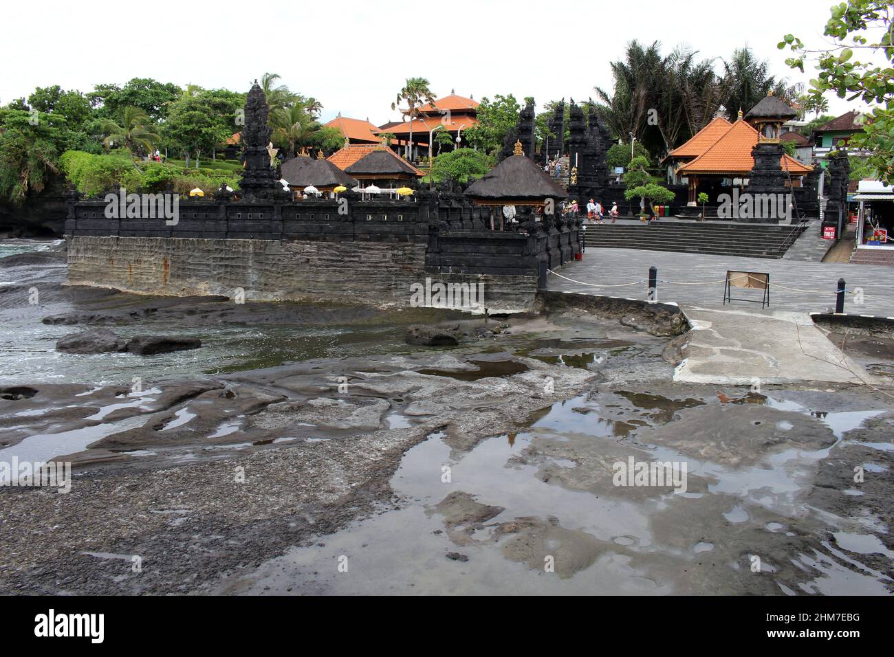 The tourism and religious infrastructure of Tanah Lot Temple complex in ...