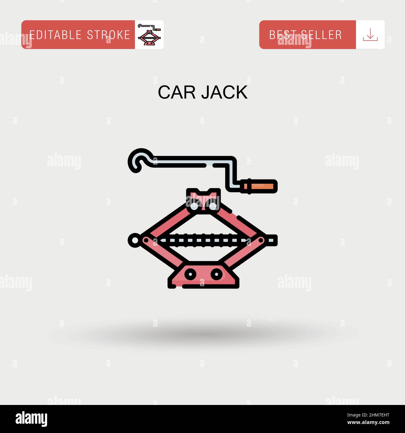 Car lift jack icon hi-res stock photography and images - Alamy