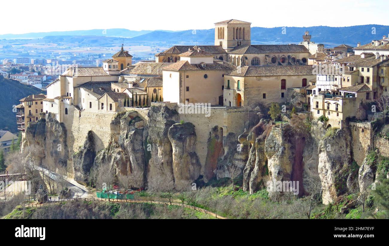Historic walled town of cuenca unesco world heritage site hi-res stock ...
