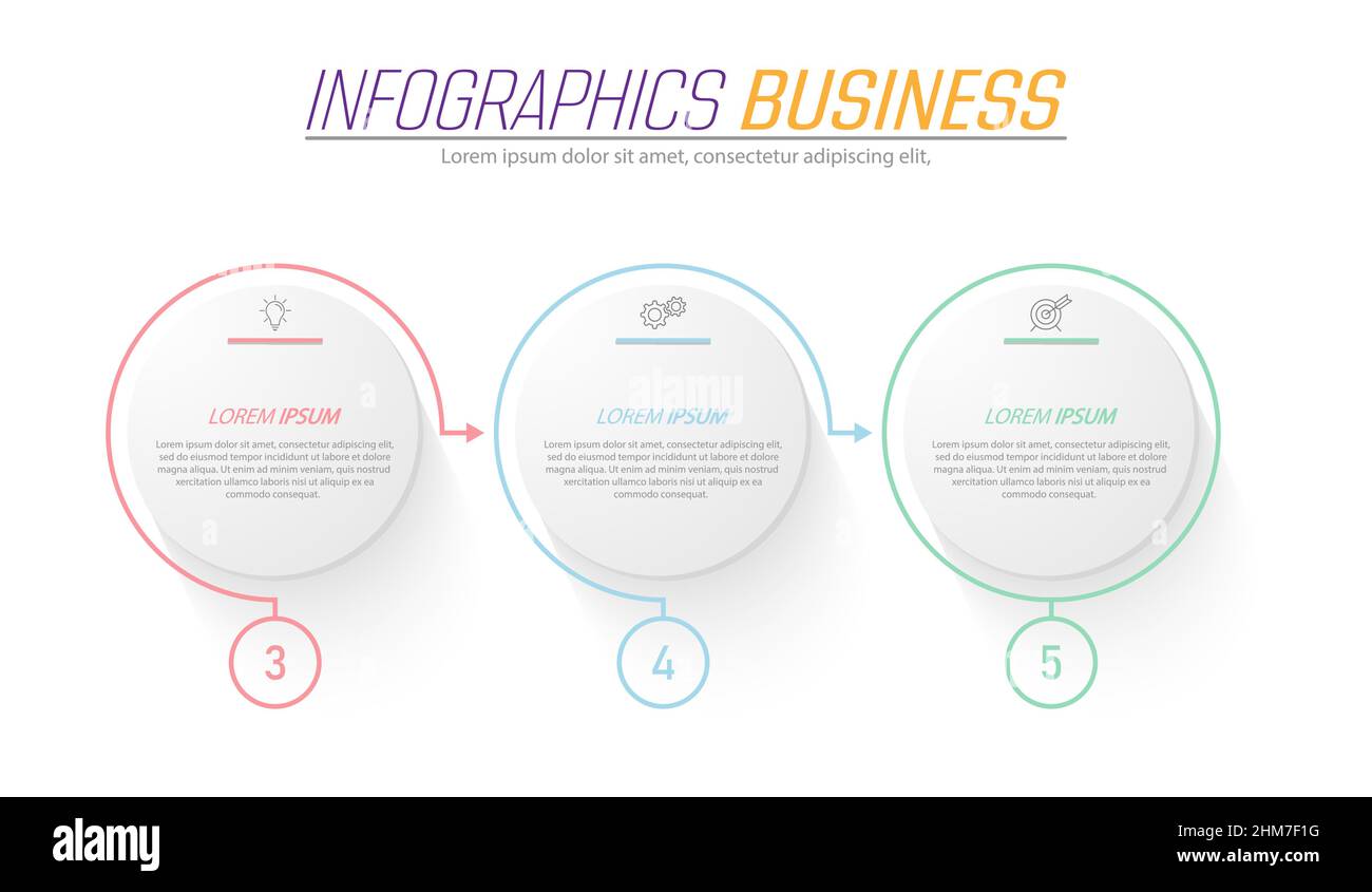 Infographics. Visualization of business data, projects, trainings ...