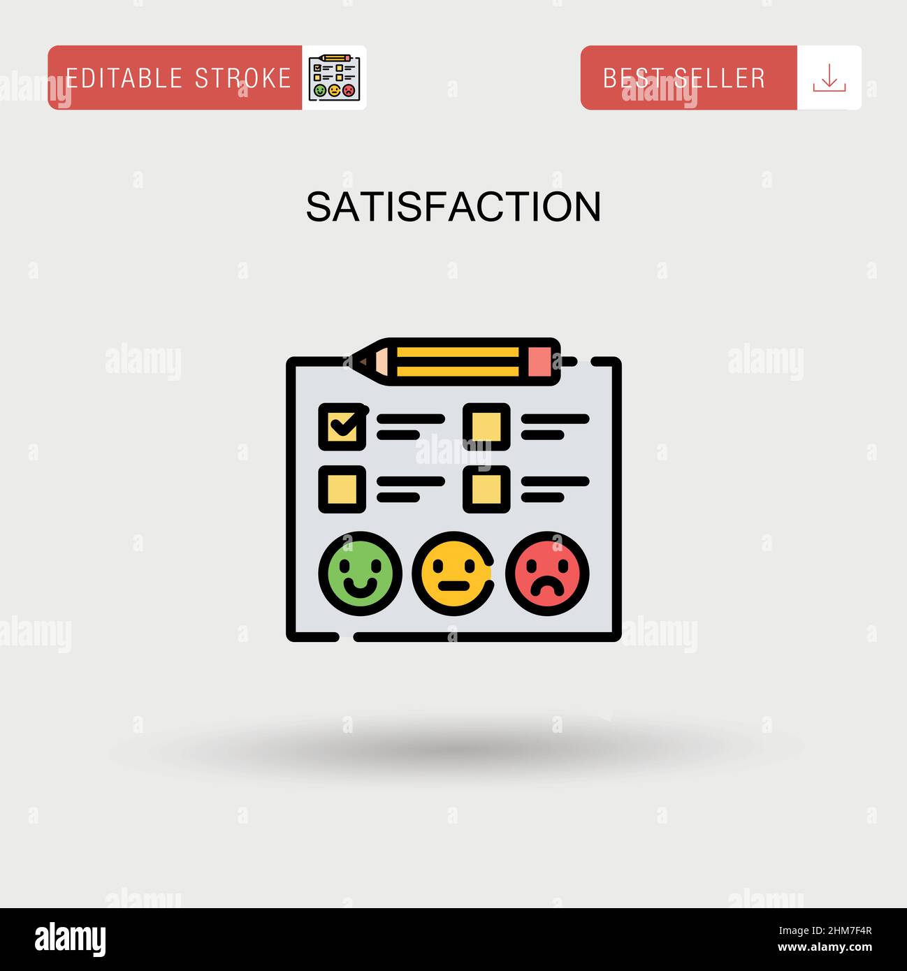 Customer satisfaction symbol Stock Vector Images - Alamy