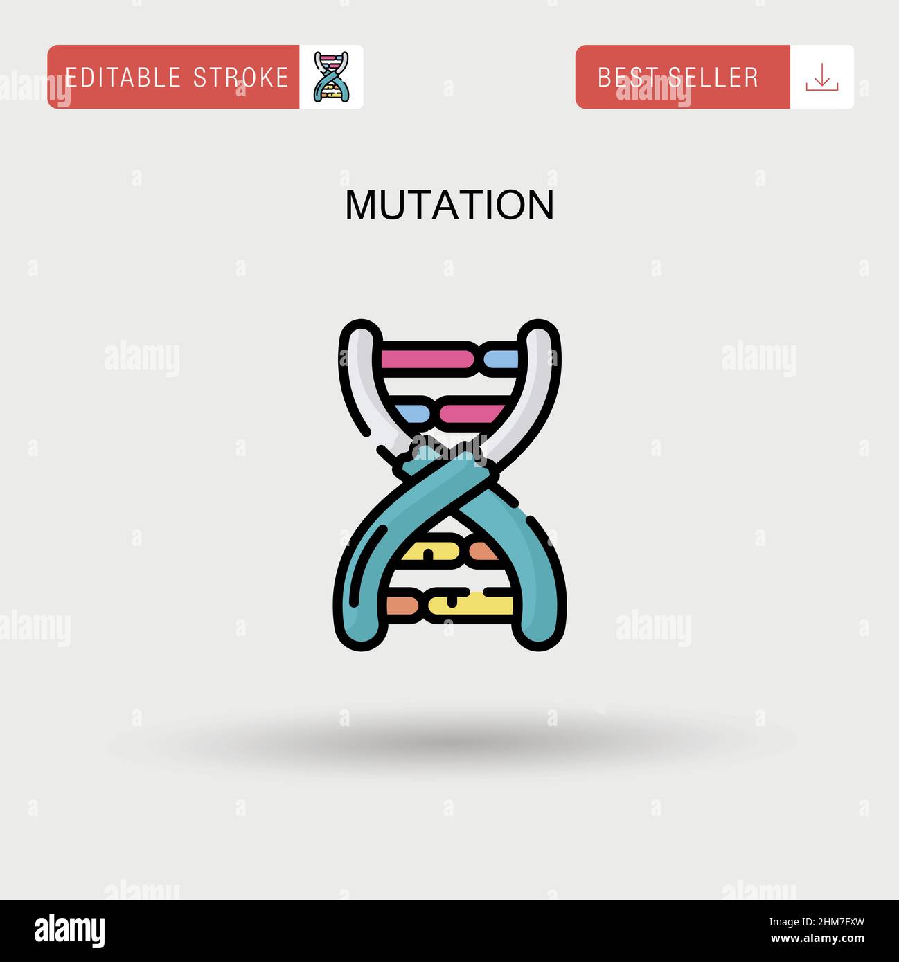 Mutation Simple vector icon Stock Vector Image & Art - Alamy