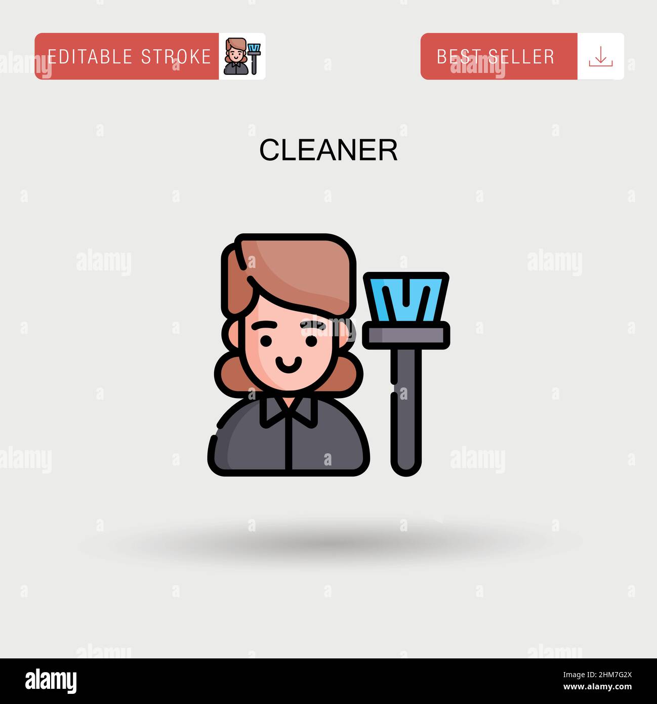 Cleaner Simple vector icon Stock Vector Image & Art - Alamy