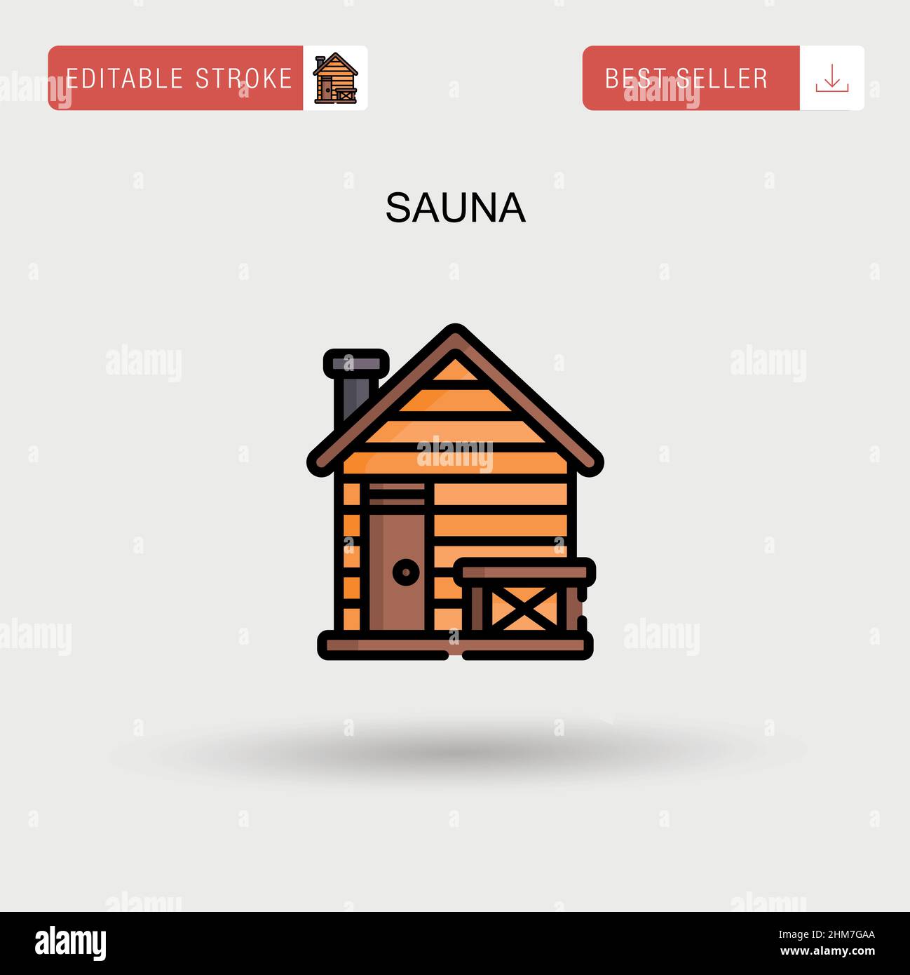 Sauna therapy Stock Vector Images - Alamy