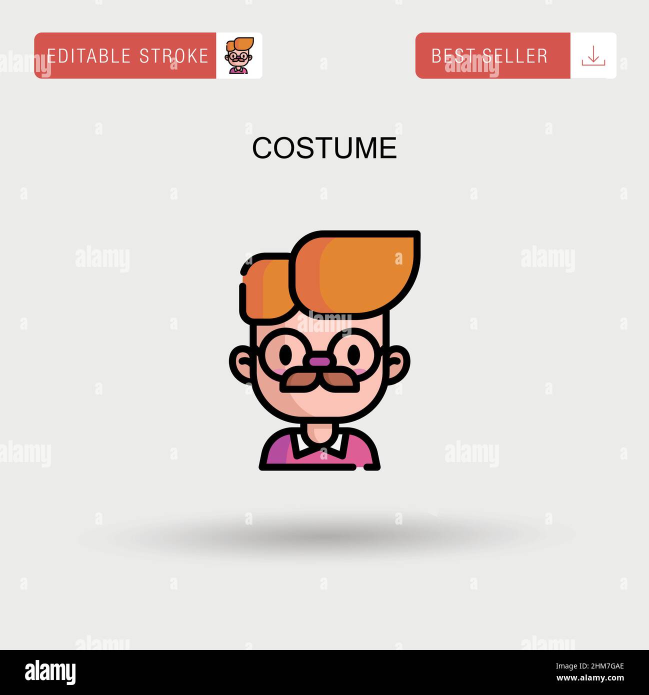 Costume Simple vector icon Stock Vector Image & Art - Alamy