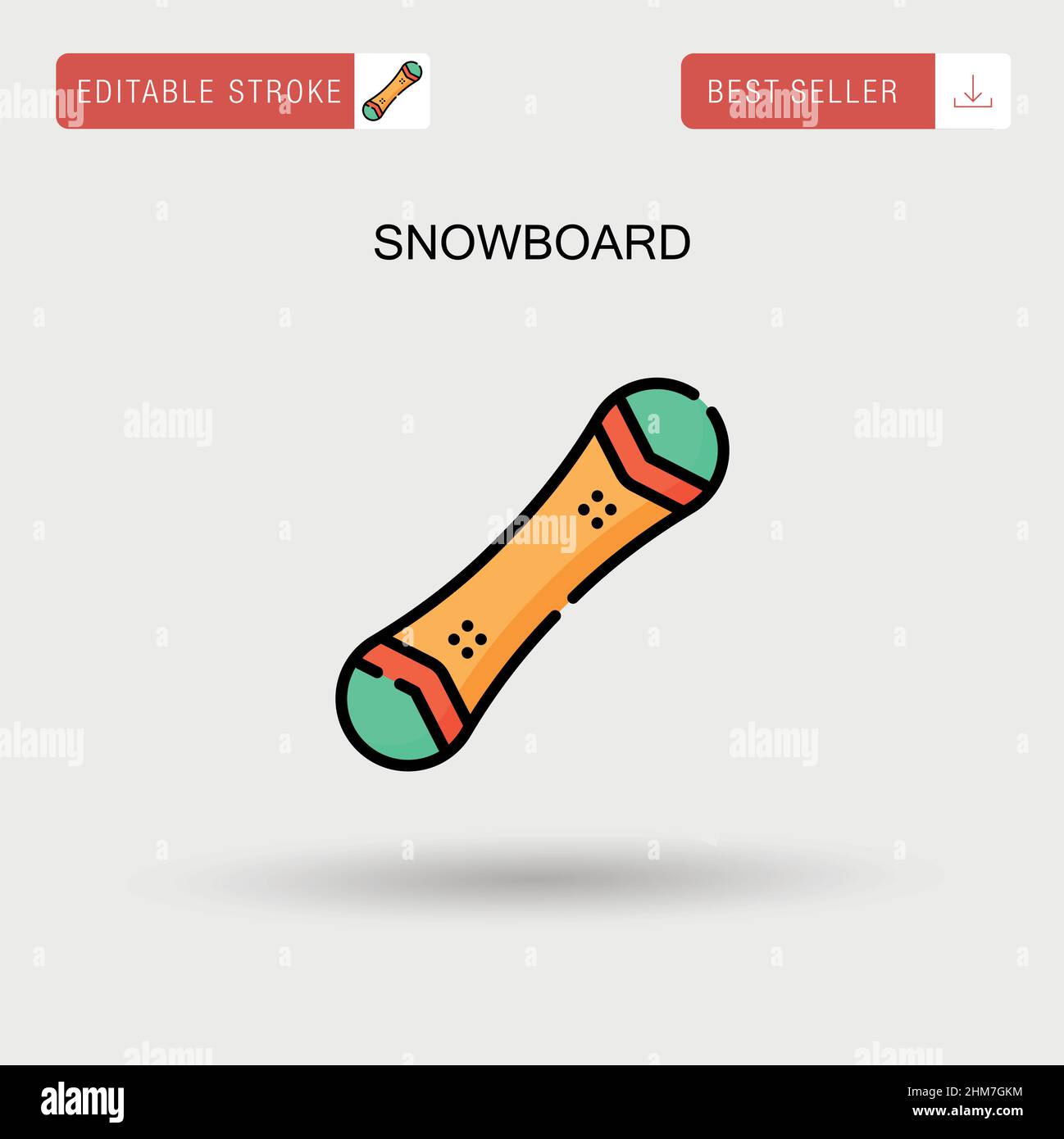 Snowboard board icon hi-res stock photography and images - Alamy