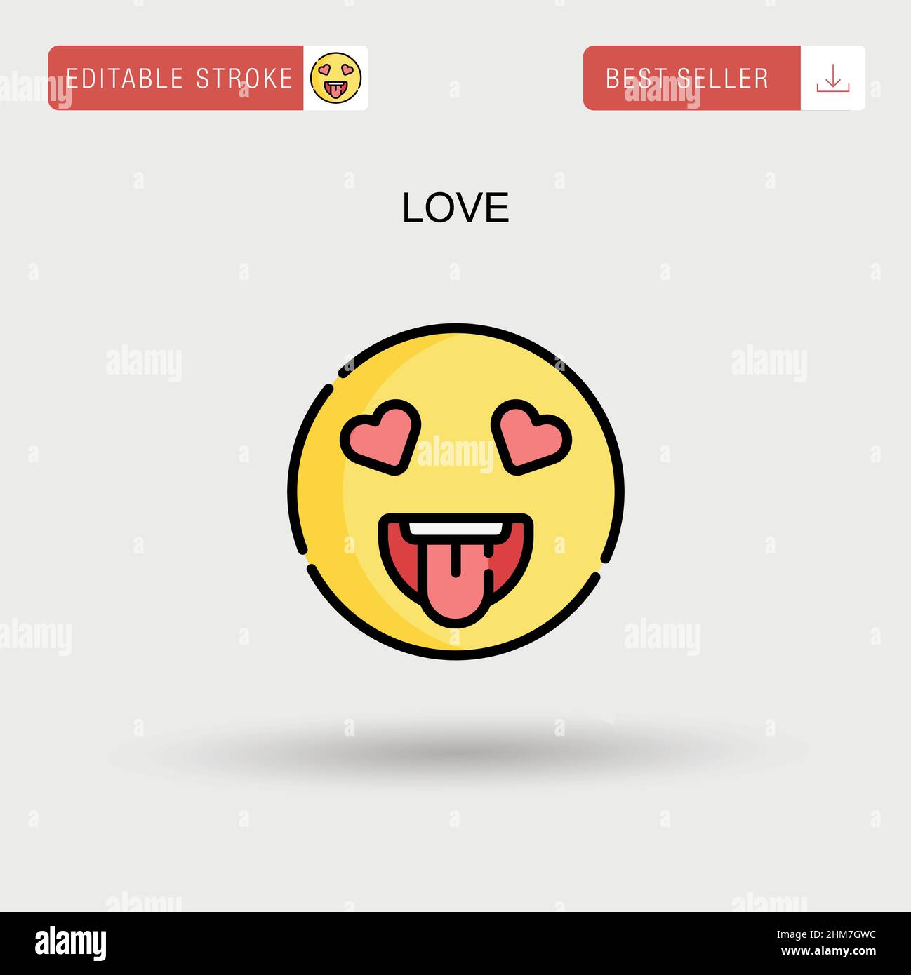 Love Simple vector icon Stock Vector Image & Art - Alamy