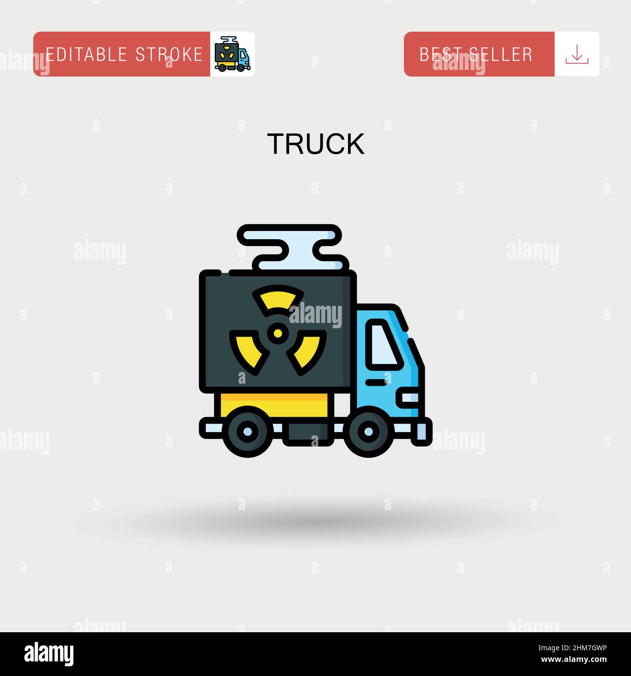 Truck Simple vector icon Stock Vector Image & Art - Alamy