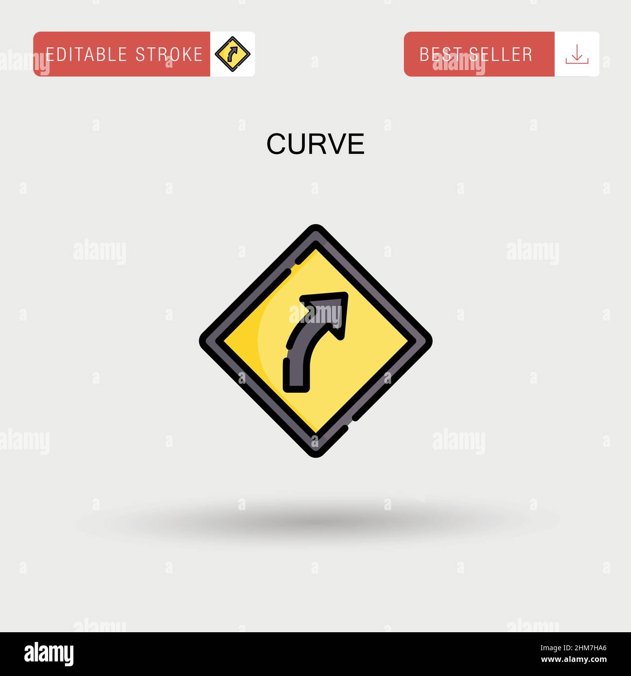 Curve icon hi-res stock photography and images - Alamy