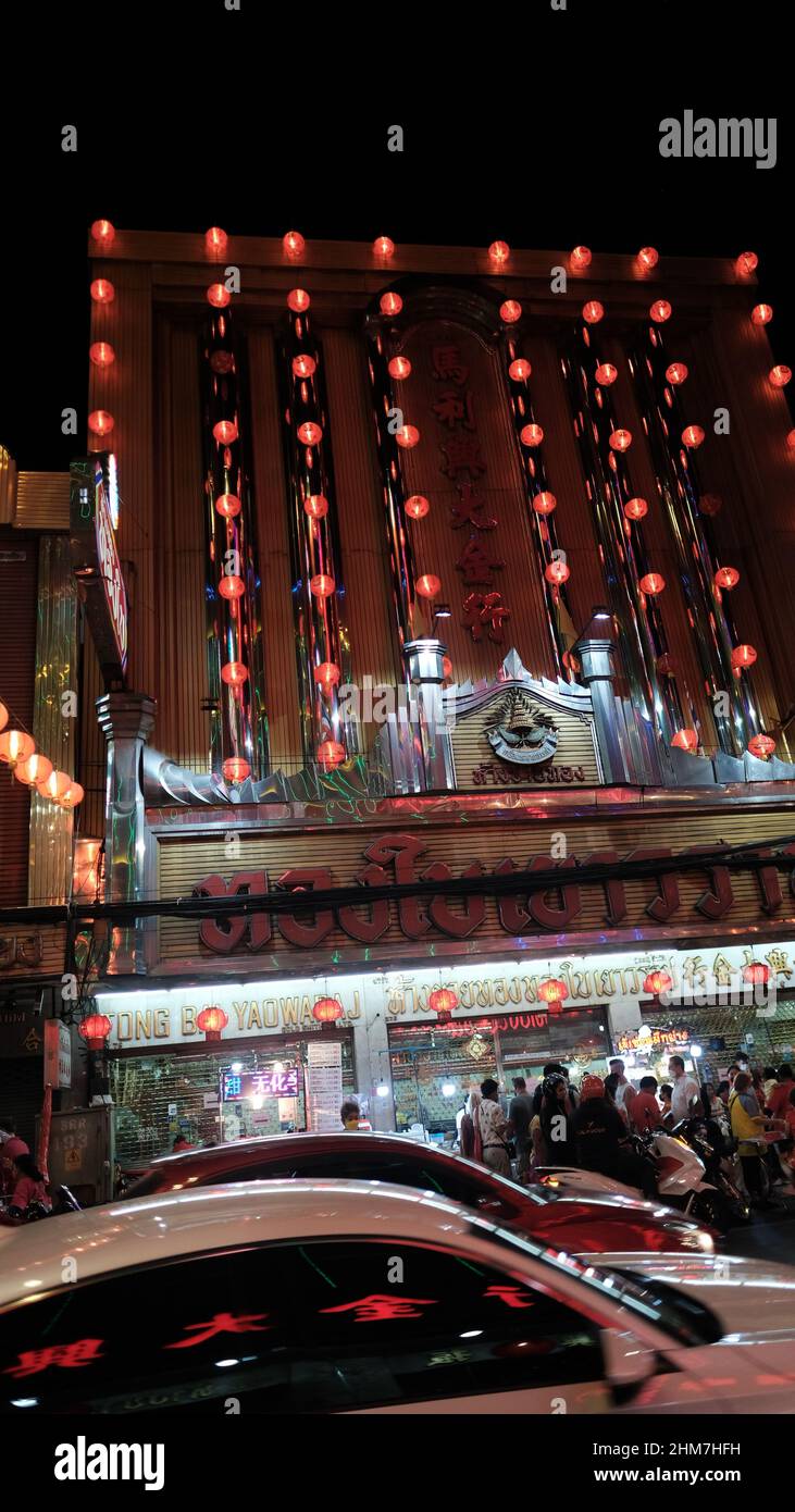 Year of the Tiger 2022 Chinese New Year Yaowarat Road Samphanthawong District Chinatown Bangkok ...