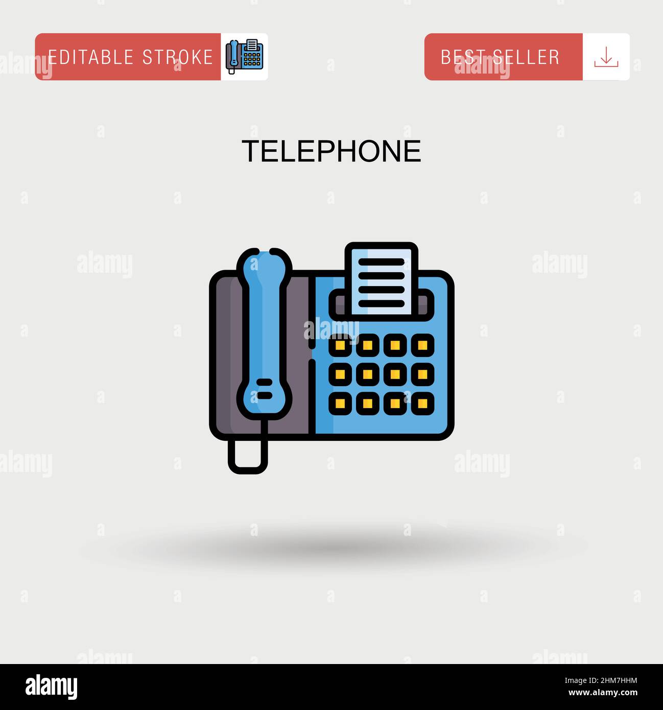Telephone Simple vector icon Stock Vector Image & Art - Alamy