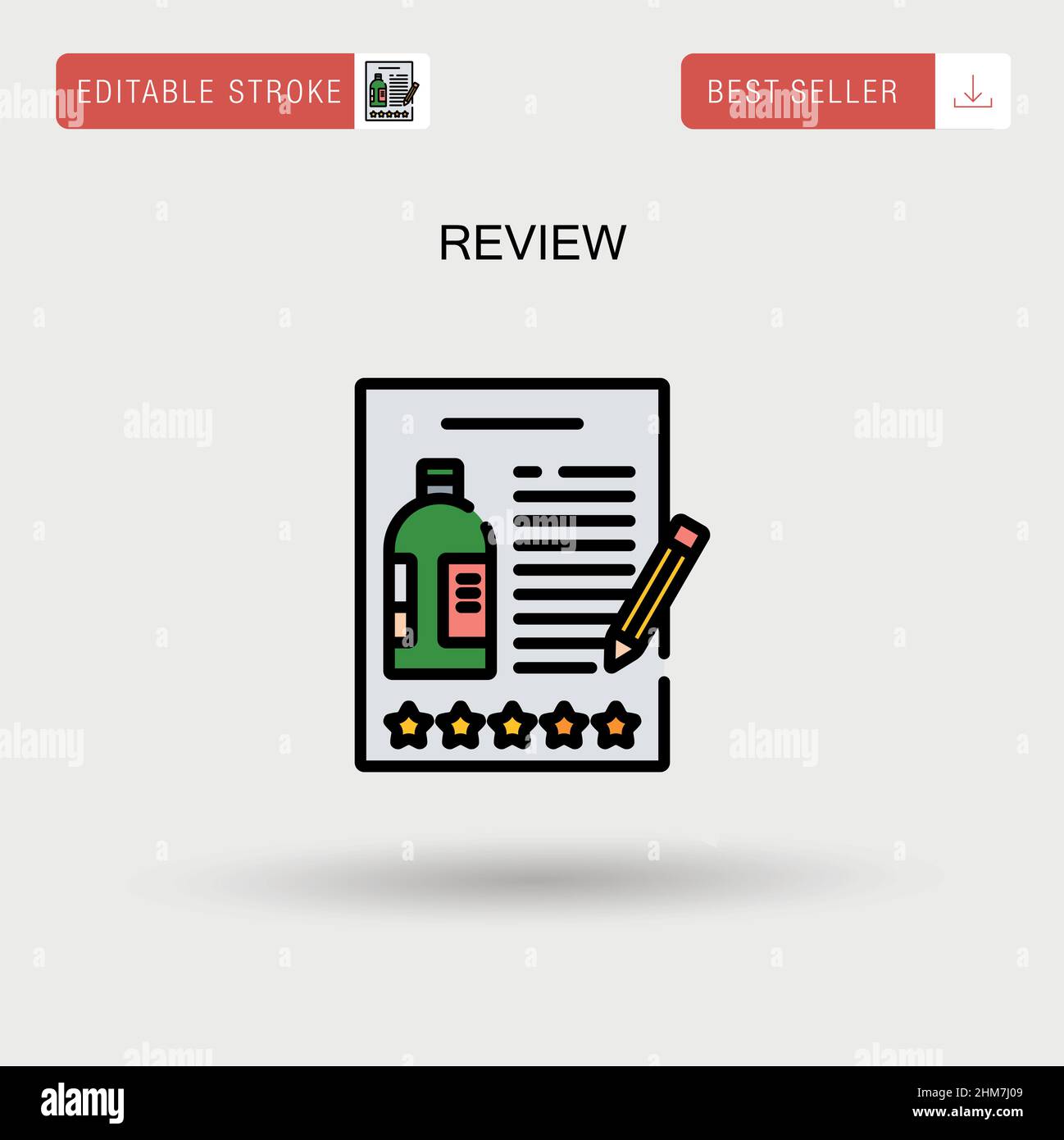 Review Simple vector icon Stock Vector Image & Art - Alamy