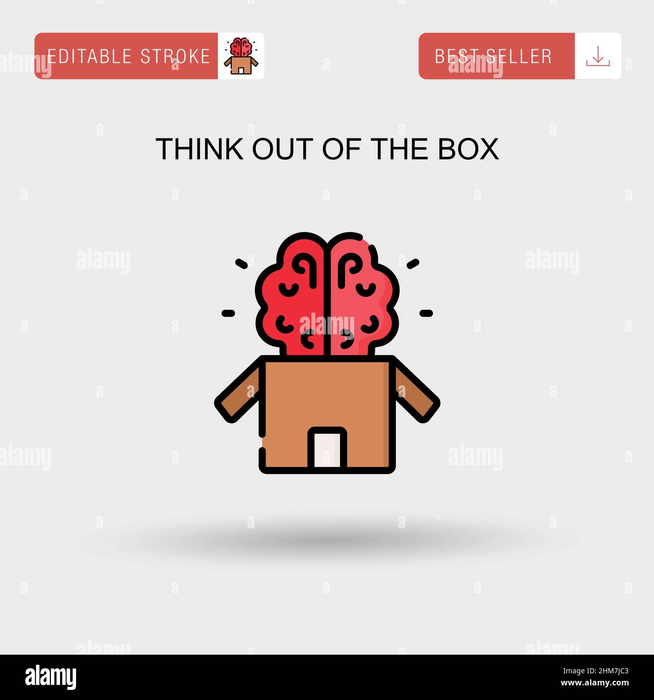 Think out of the box Simple vector icon Stock Vector Image & Art - Alamy