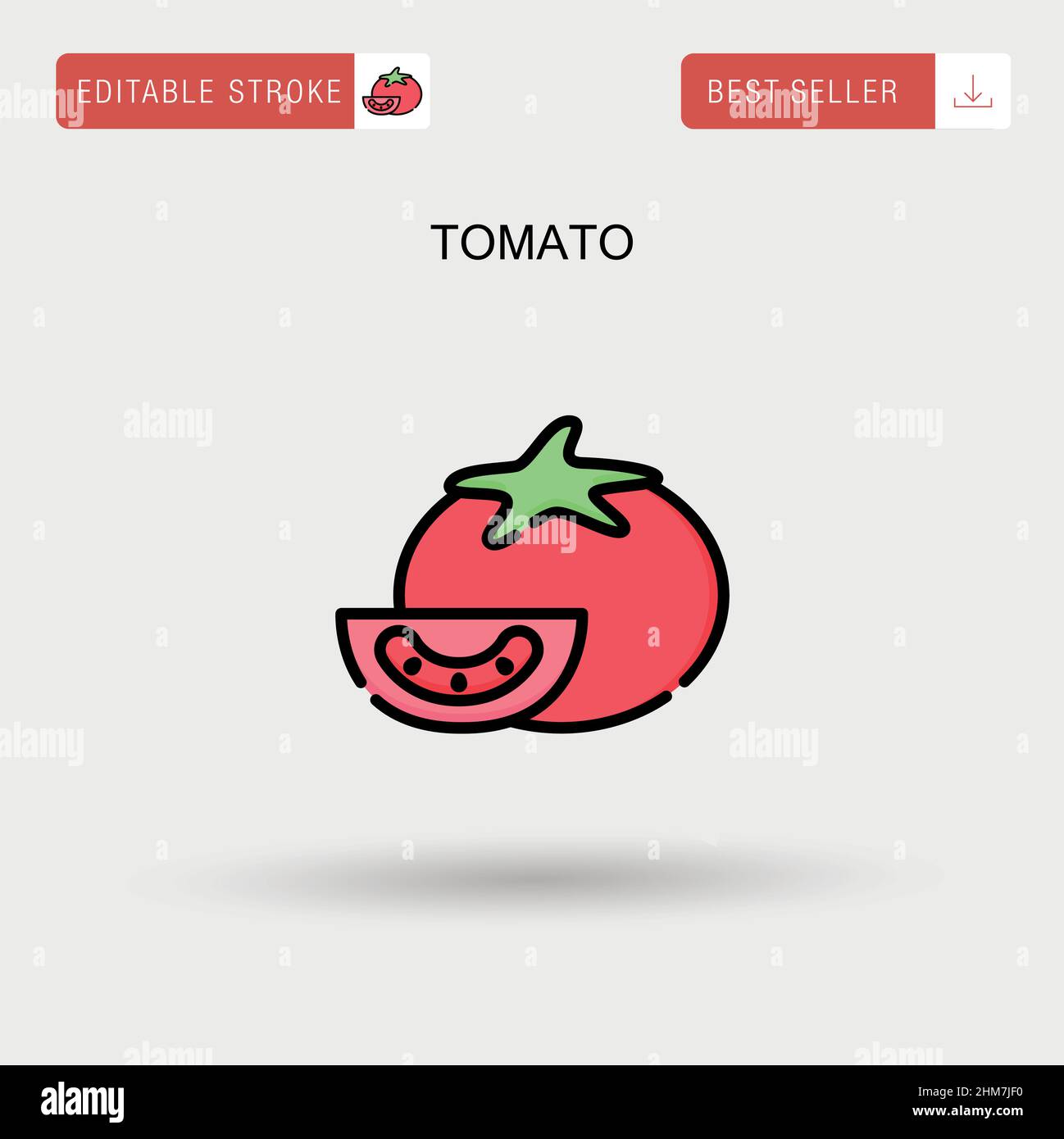 Raw green tomatoes Stock Vector Images - Alamy