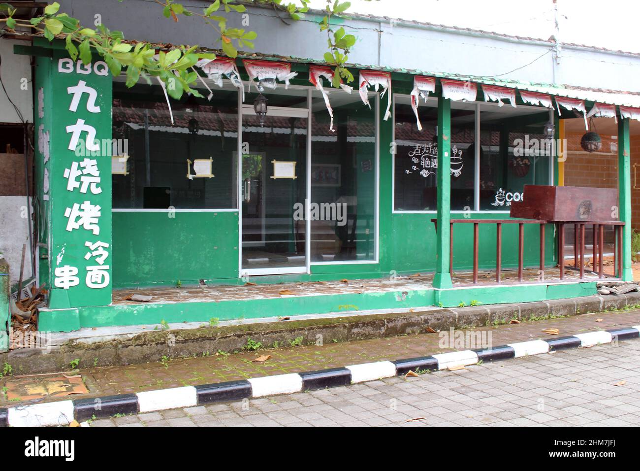 Japanese restaurants closed at Tanah Lot Temple Bali due to pandemics ...