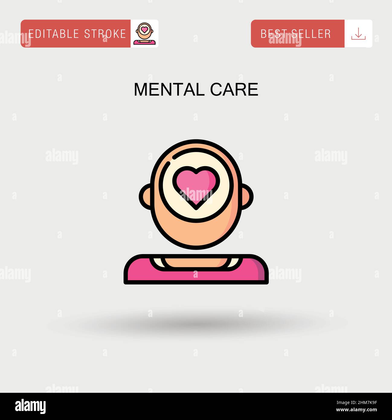 Self awareness icon vector Stock Vector Images - Alamy