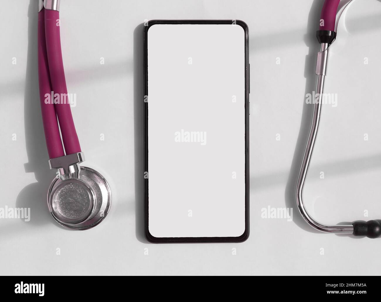 Medical mockup phone. Health application mock up. Online medicine or ...