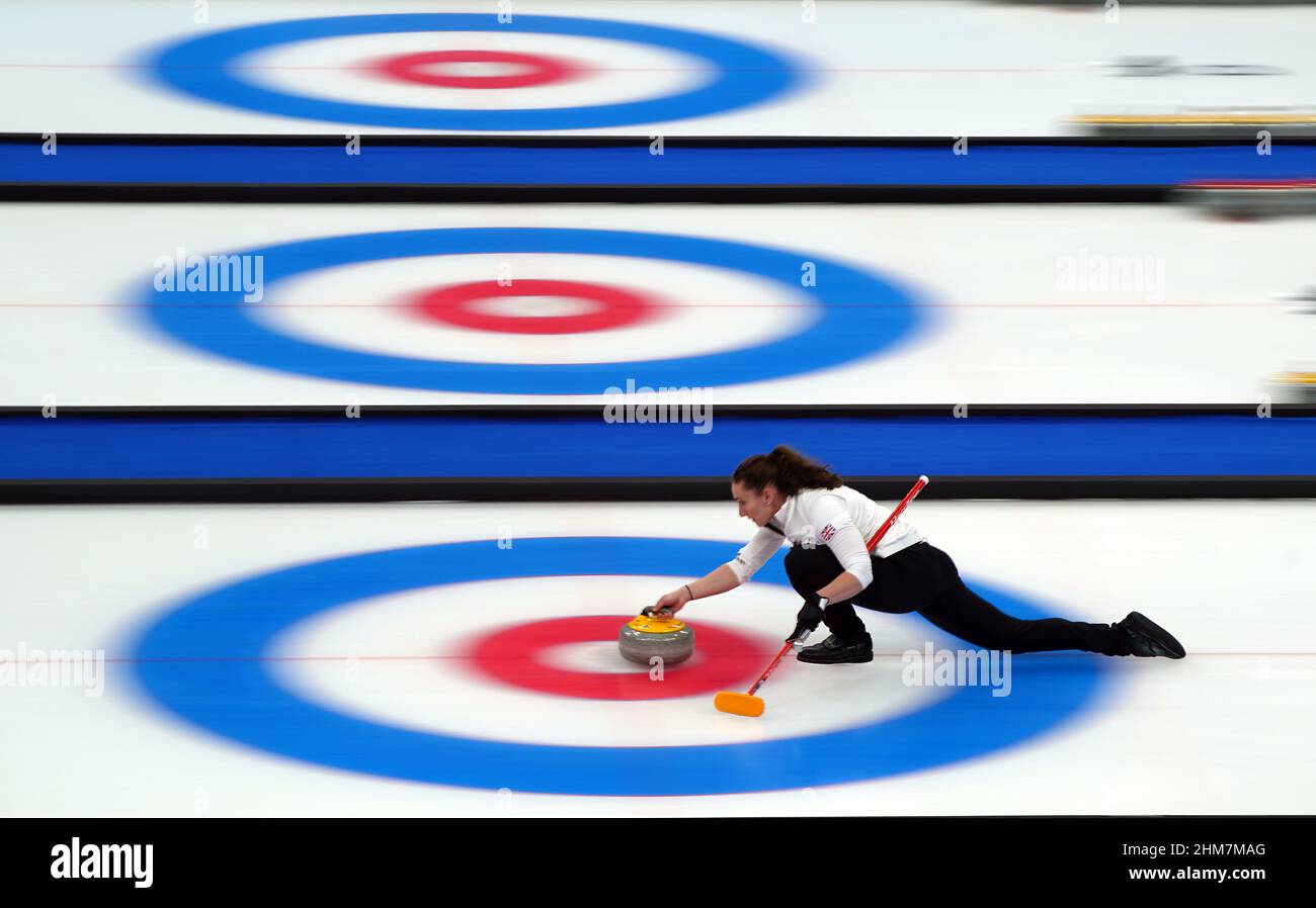 Great Britain's Jennifer Dodds during the Mixed Doubles Bronze Medal ...