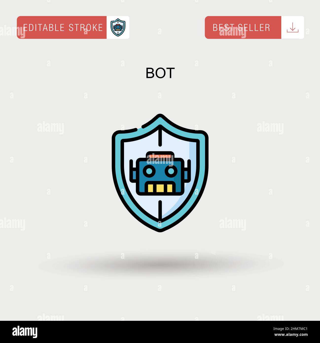 Bot Simple vector icon Stock Vector Image & Art - Alamy