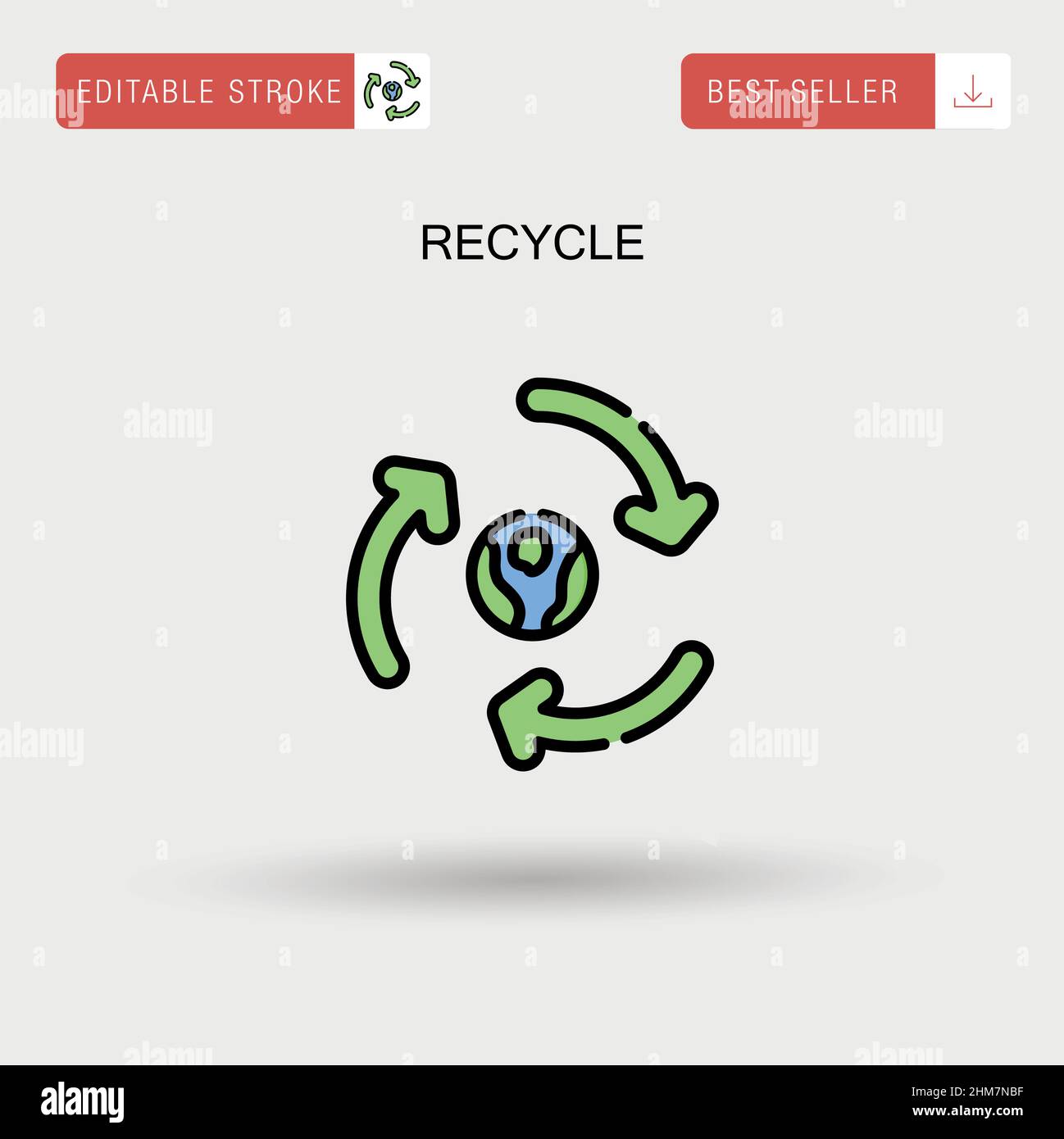 Recycle Simple vector icon Stock Vector Image & Art - Alamy