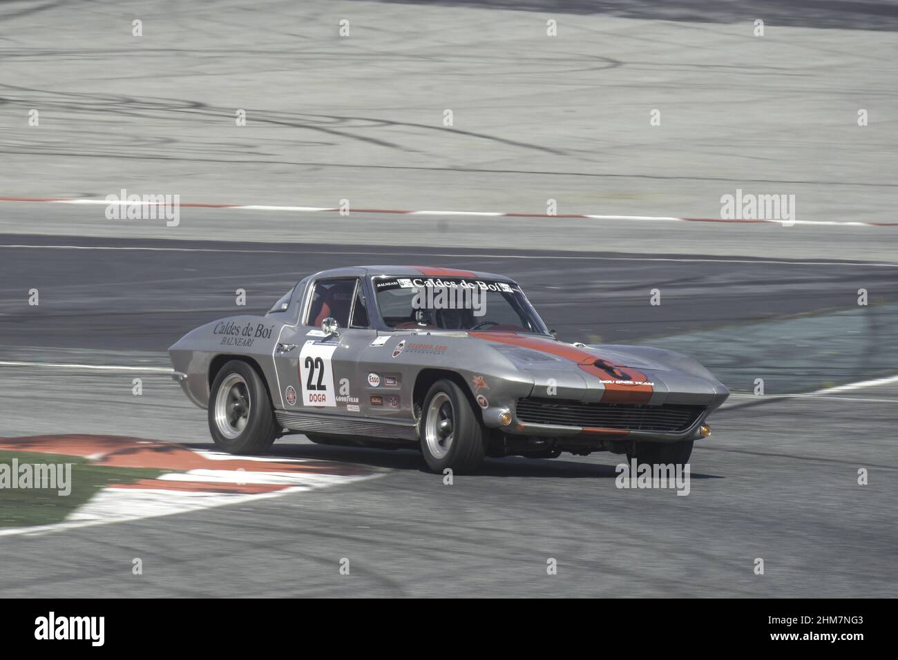 Chevrolet Corvette Stingray on asphalt racing track Stock Photo - Alamy