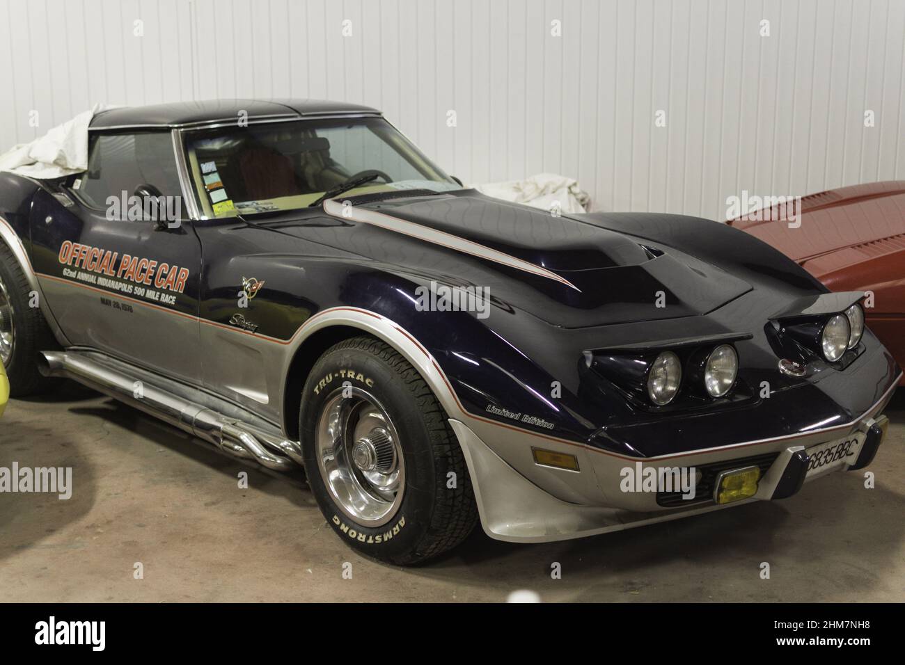 Retro Chevrolet Corvette Stingray car Stock Photo - Alamy