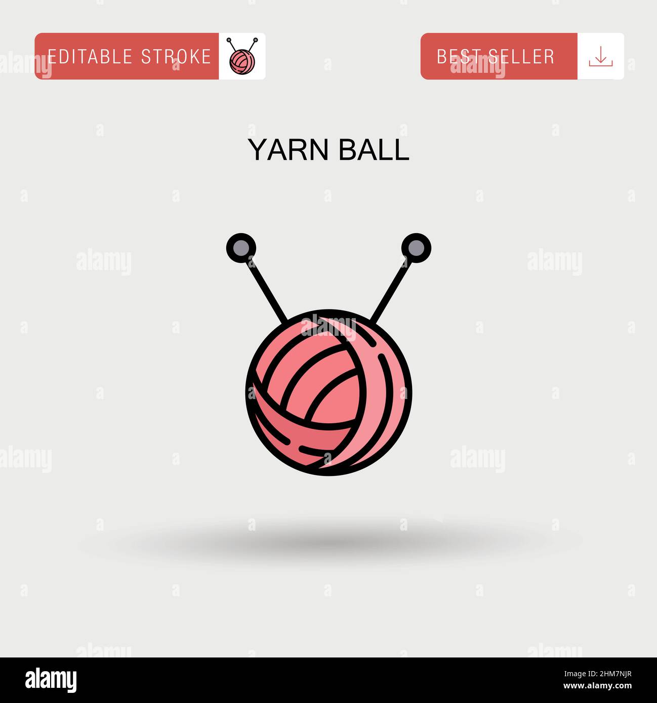 Yarn ball Simple vector icon Stock Vector Image & Art - Alamy