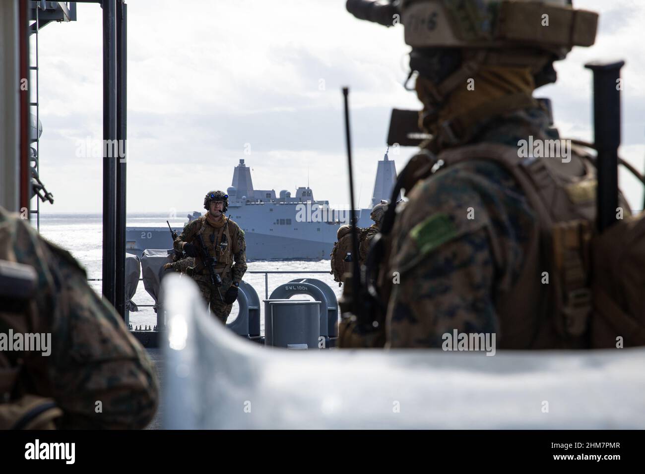 U.S. Marines with Maritime Raid Force, 31st Marine Expeditionary Unit ...