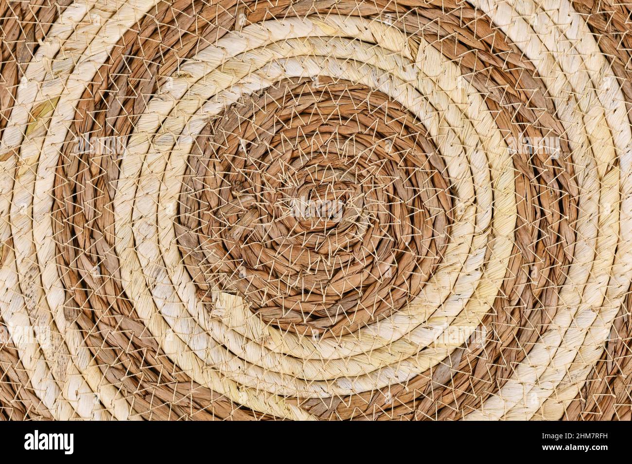 Round weave wicker basket pattern background Stock Photo - Alamy