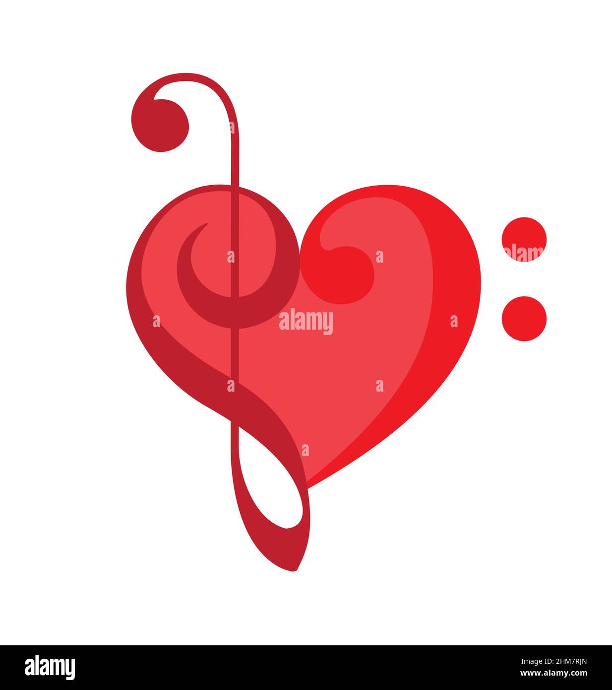 music valentines love heart icon shape symbol vector isolated on white ...
