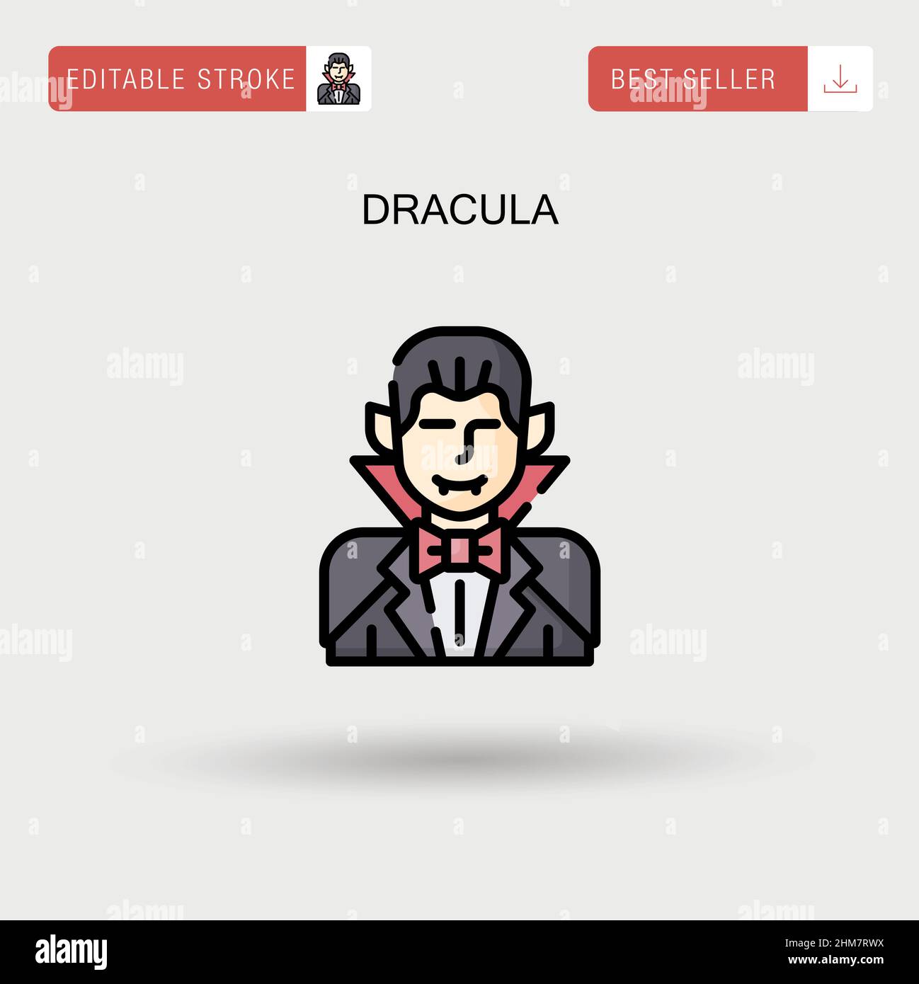 Dracula Simple vector icon Stock Vector Image & Art - Alamy