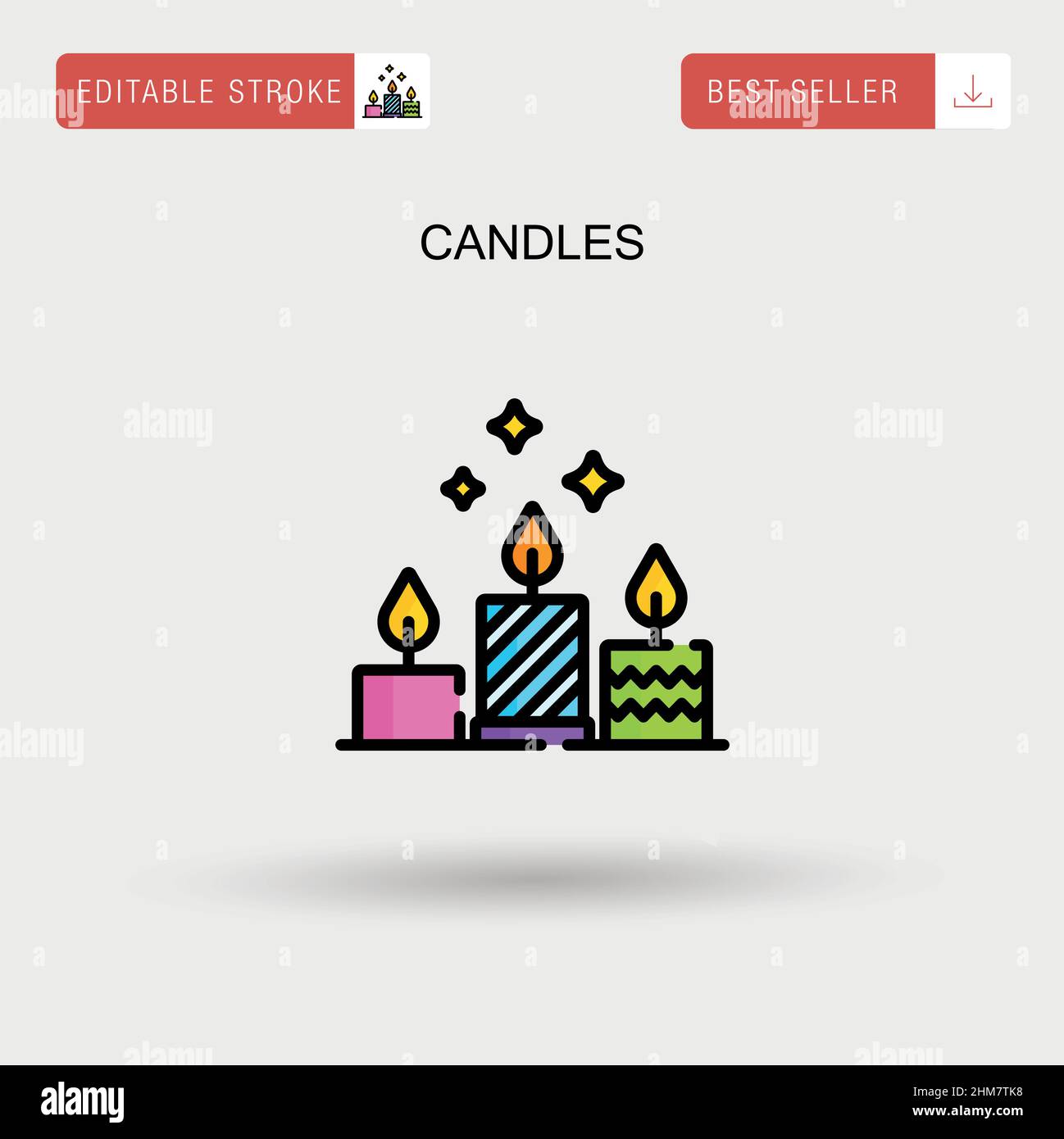 Candles atmosphere Stock Vector Images - Alamy