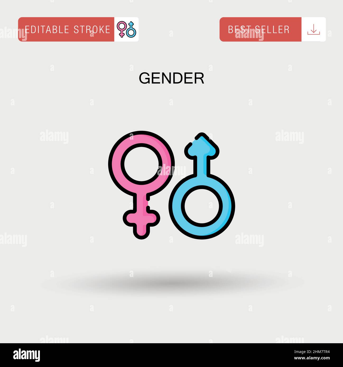Gender Simple vector icon Stock Vector Image & Art - Alamy