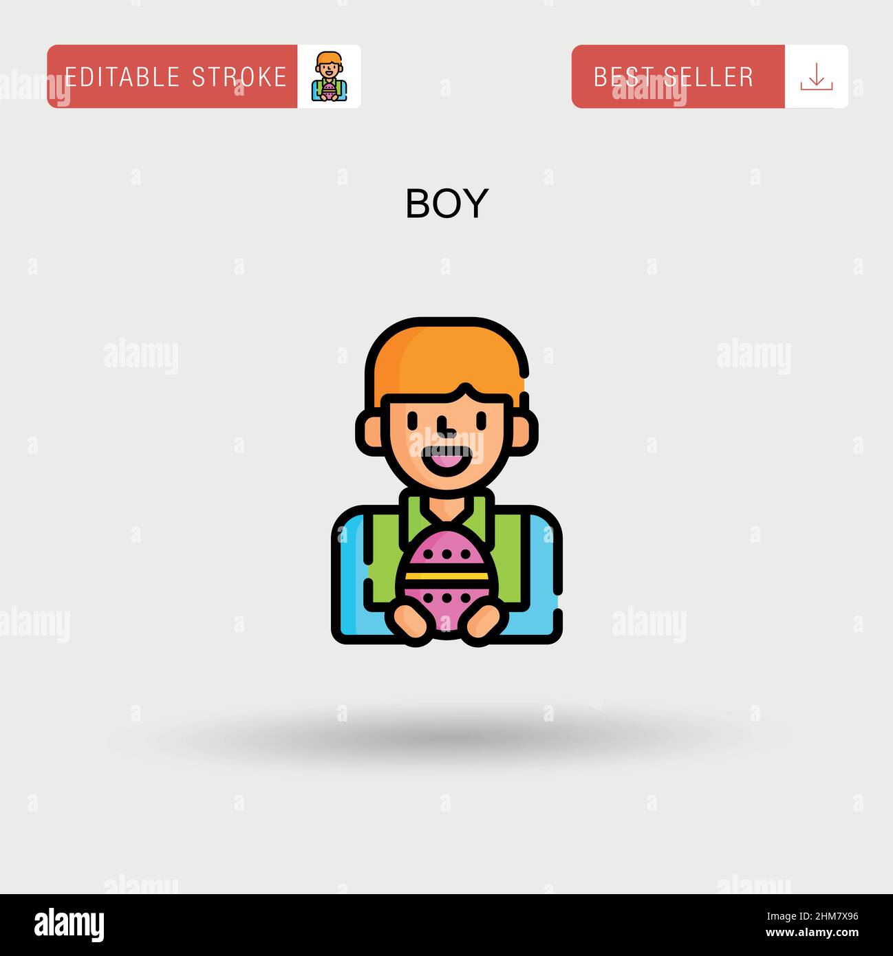 Boy Simple vector icon Stock Vector Image & Art - Alamy